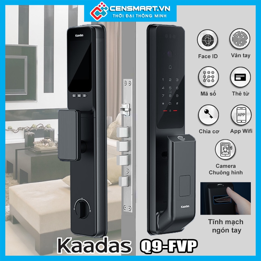 Khóa điện tử Kaadas Q9-FVP Nhận diện khuôn mặt