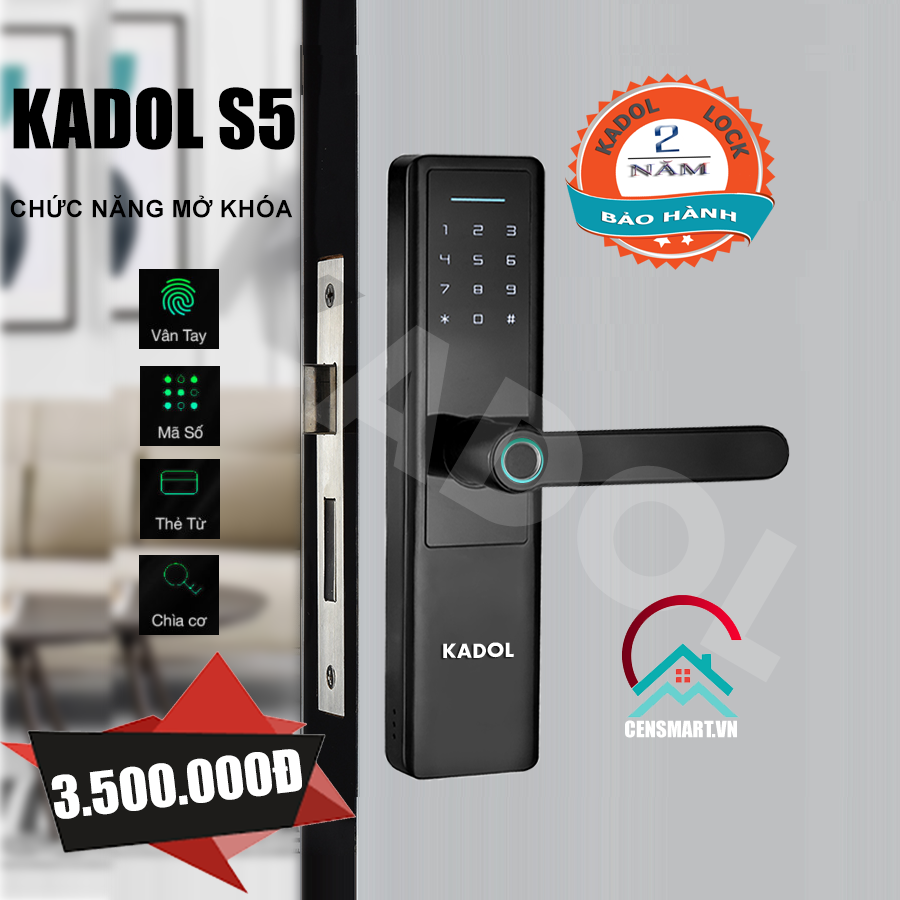 3 Mẫu khóa cửa điện tử vân tay dành cho cửa gỗ tốt nhất hiện nay